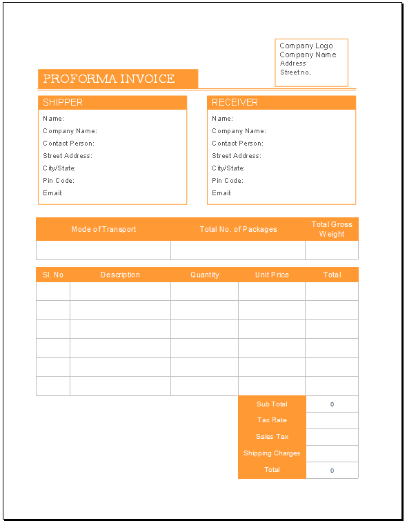 10 Plantillas gratuitas en formato Excel para crear Facturas proformas ...