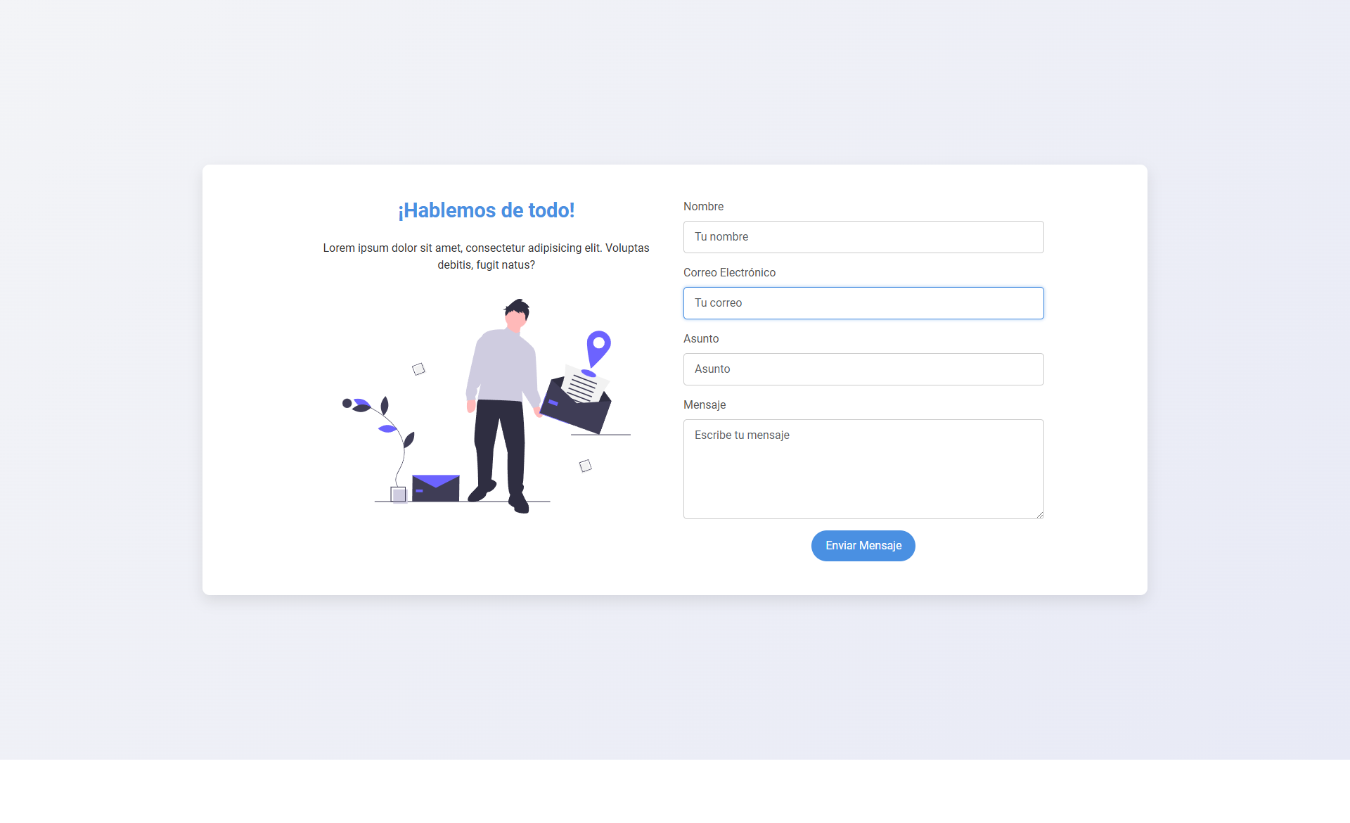 Formulario de Contacto Moderno con Bootstrap 5 – Plantillas Gratis